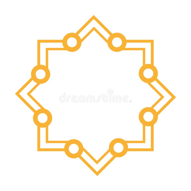 Elegant Frame Decorative Icon Stock Illustration - Illustration of ...