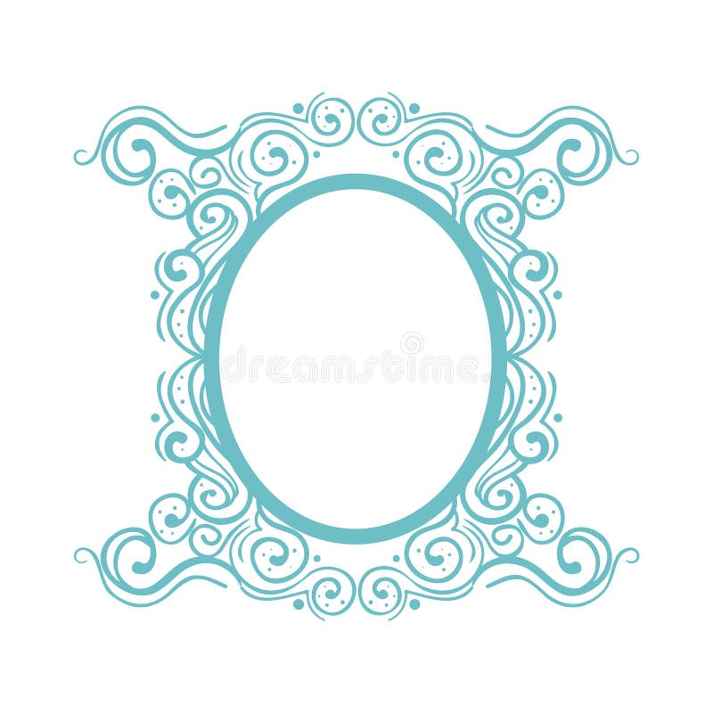 Elegant Frame Decorative Icon Stock Illustration - Illustration of ...