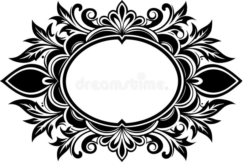 Decorative Line Art Frames for Design Template Stock Illustration ...