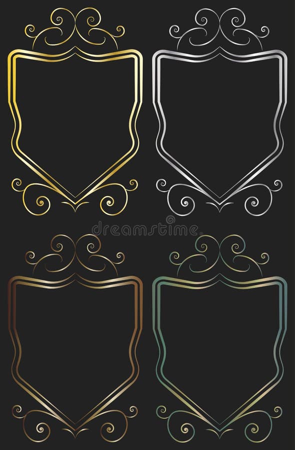 Elegant Frame Set stock illustration. Illustration of product - 98166261