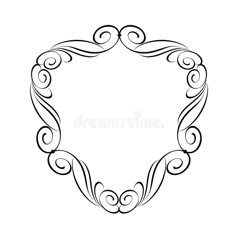 Elegant Frame.Vector Illustration. Black . Stock Vector - Illustration ...