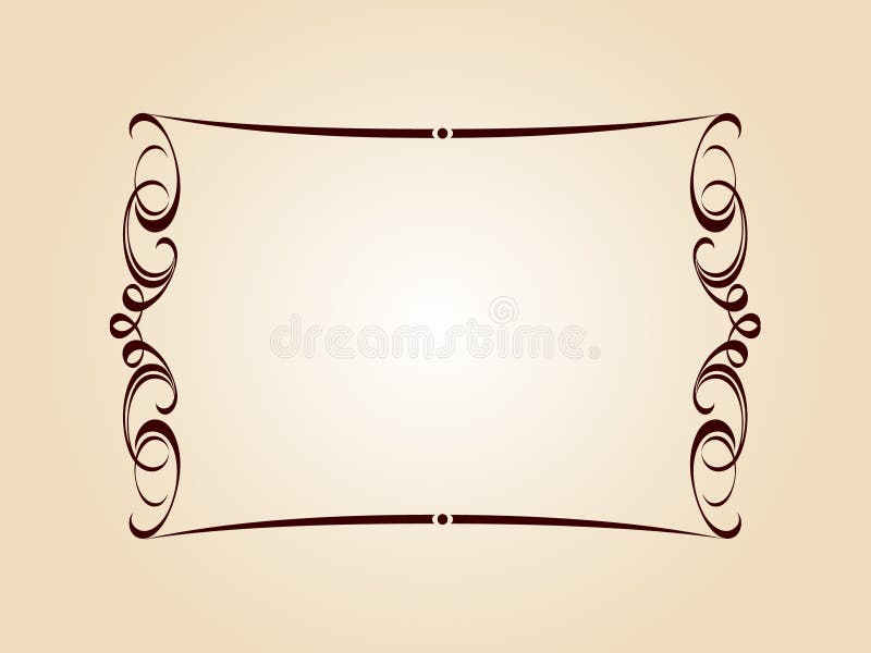 Elegant Frame.Vector Illustration.Brown Beige. Stock Vector ...