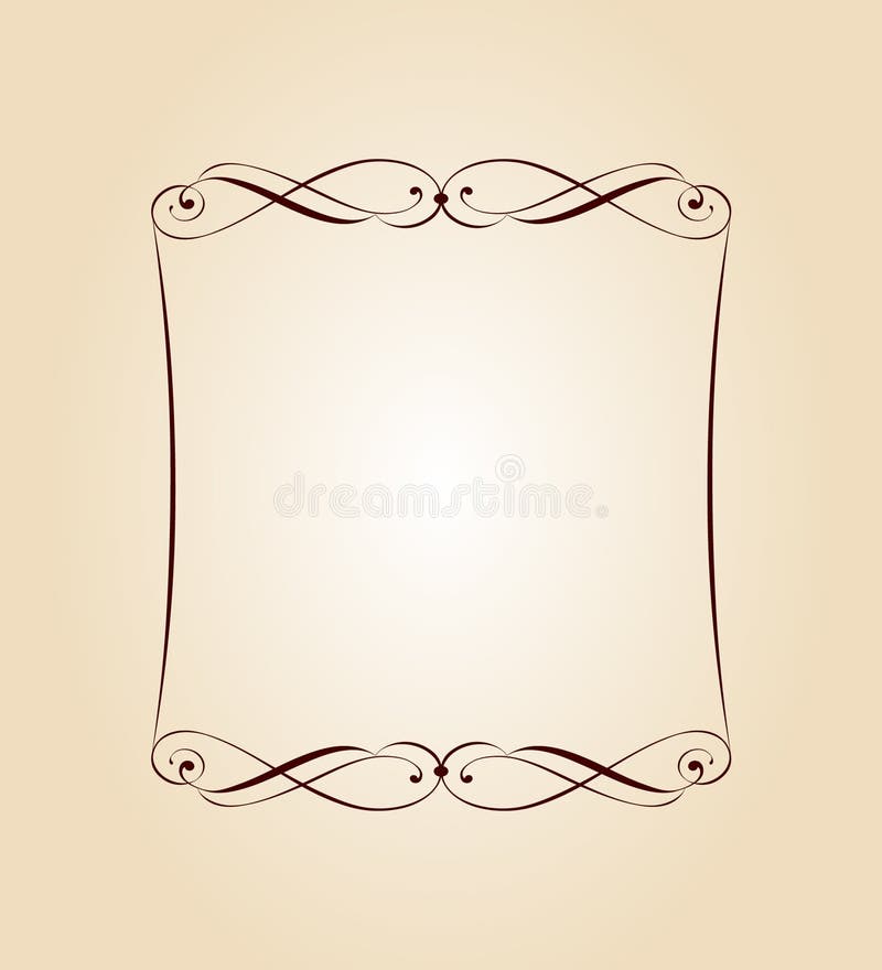 Elegant Frame.Vector Illustration.Brown Beige. Stock Vector ...