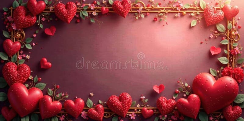 Elegant Frames, Romantic Hearts, Wedding Theme, Clipart, Celebration ...