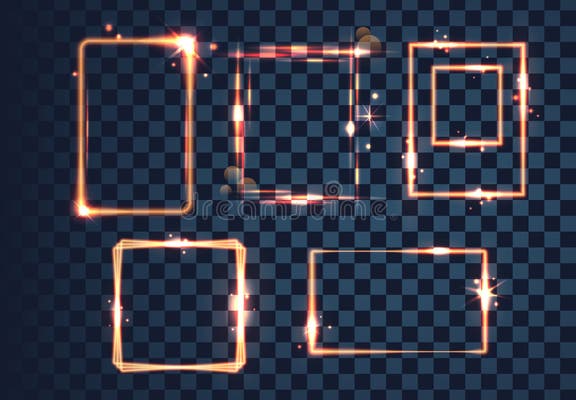 Elegant Frames Shimmer with Sparkling Radiance, Square and Rectangular ...