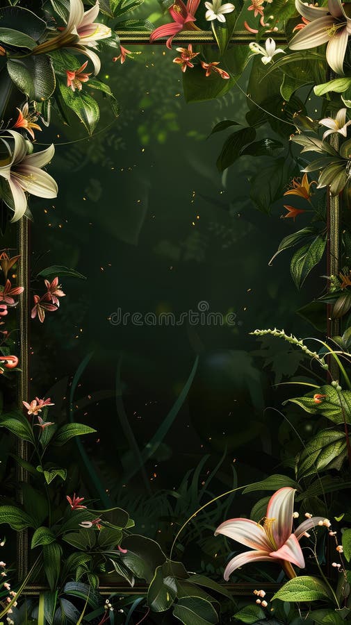 Elegant Framework for Invitation or Congratulation Cards on Special ...