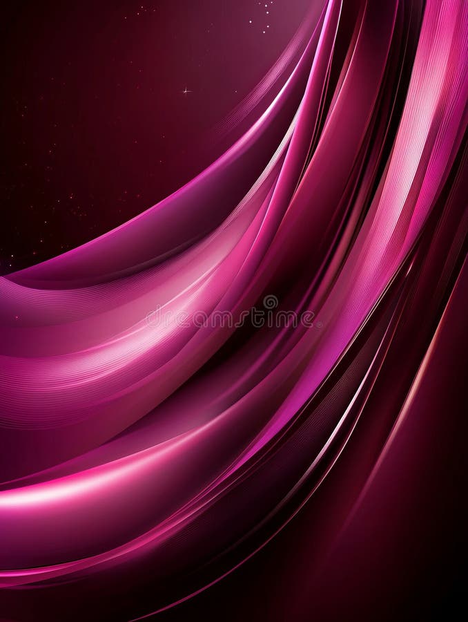 Elegant Fuchsia Abstract Waves Background Stock Illustration ...