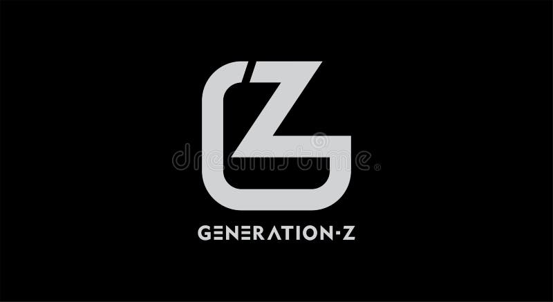 Elegant Generation-z GZ Logo Illustration Design. Stock Vector ...