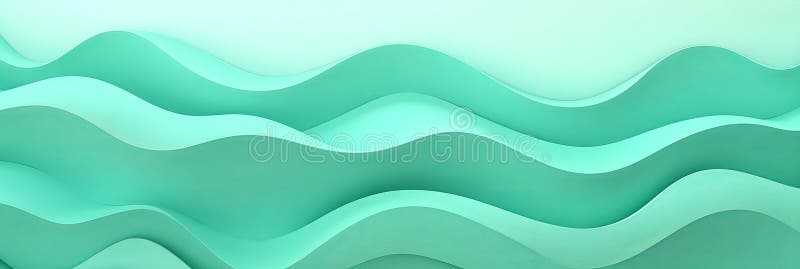 Elegant Gentle Mint Waves Texture Background for Presentation Slides ...