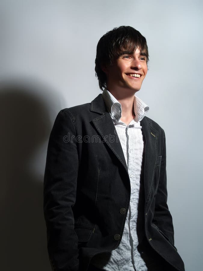 Elegant Gentleman is Smiling Stock Photo - Image of looking, male: 5213804