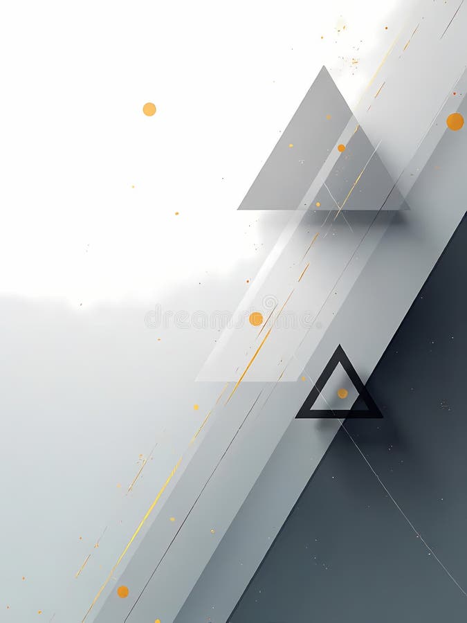 Elegant Geometric Abstract Art Featuring Overlapping Triangles and a ...