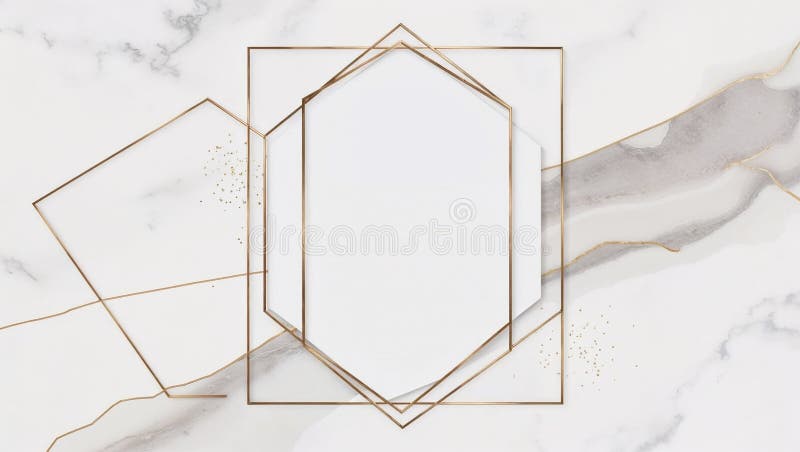Elegant Geometric Design with Gold Lines on Marble Texture Stock ...