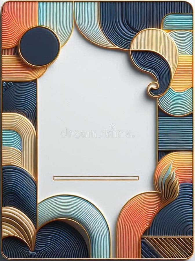 Elegant Geometric Invitation Card Template Stock Illustration ...