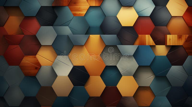 Elegant Geometric Tessellation Design in a Flat Illustration Style ...