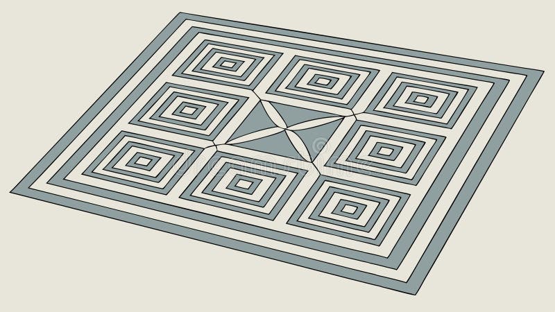 Elegant Geometric Tile Pattern, Classic Symmetrical Floor Design ...