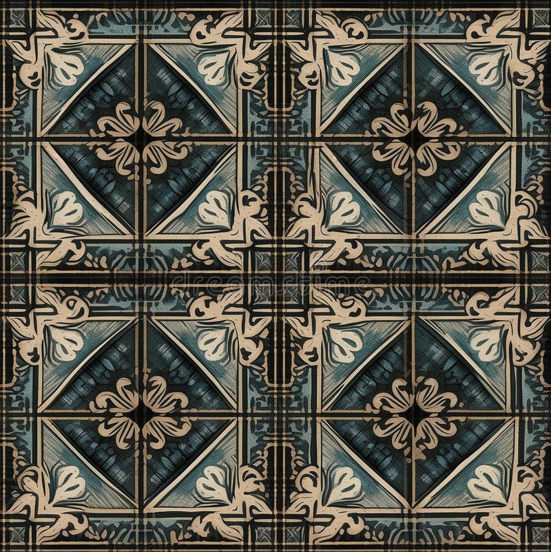 Antique Aesthetic Design Tile Stock Image - Image of chipped, printed ...