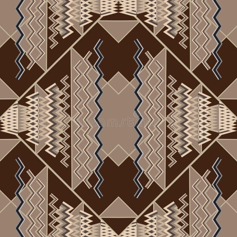 Elegant Geometric Zigzag Vector Seamless Pattern. Stock Vector ...