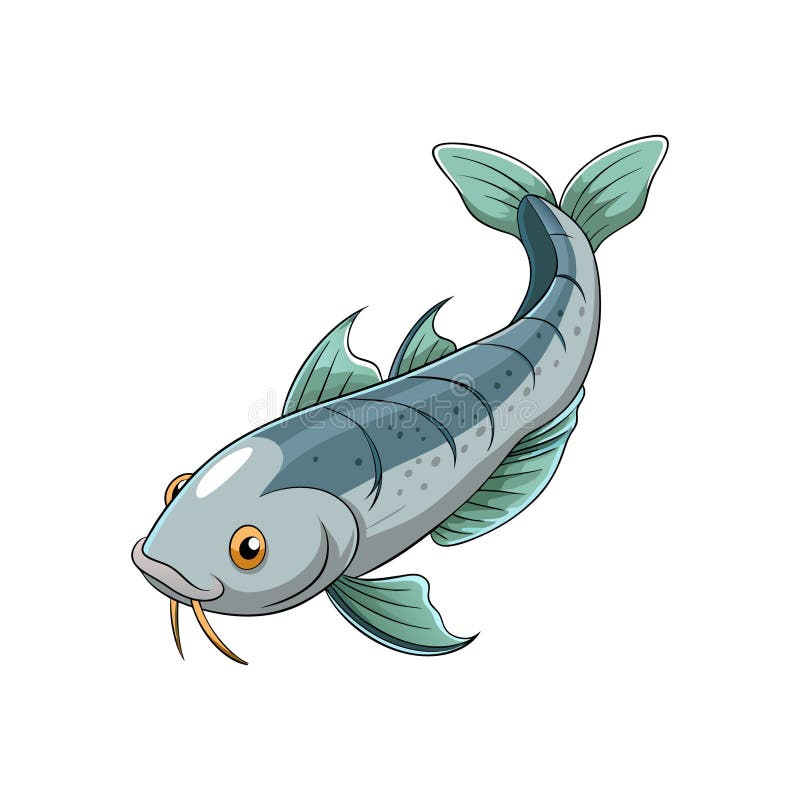 Elegant Ghost Catfish Illustration with Realistic Design Stock ...