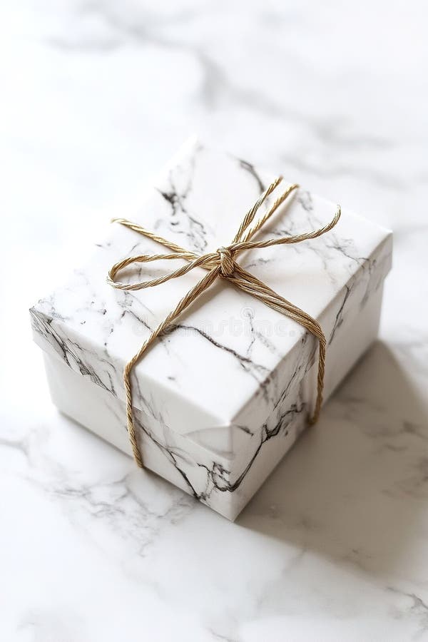 This Elegant Gift Box Features a Soft Stone Texture in Light Gray ...