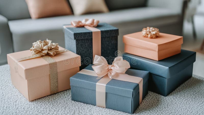 Elegant Gift Box Isolated White Background Stock Illustration ...