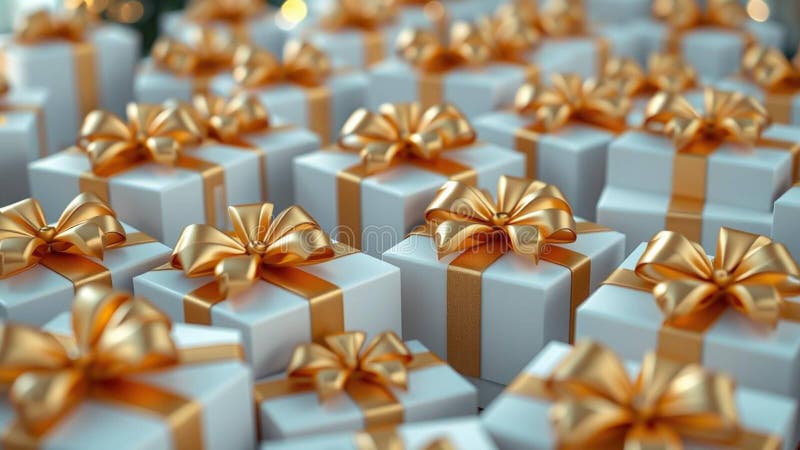 Elegant Gift Boxes for Celebrations Day Stock Photo - Image of gift ...