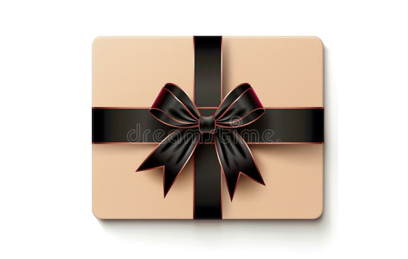 Elegant Gift Card with Copy Space Stock Illustration - Illustration of ...