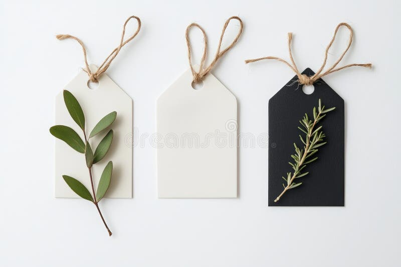 Elegant Gift Tags with Greenery and Handwritten Notes Perfect for ...