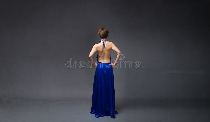 Elegant girl back side stock photo. Image of background - 56878474