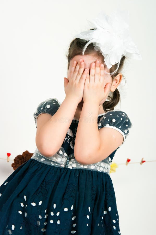 The elegant girl cries stock image. Image of girls, people - 31856869