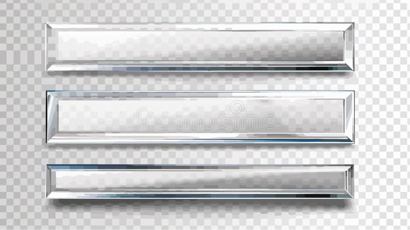 Elegant Glass Lower Third Frames on Transparent Background for ...