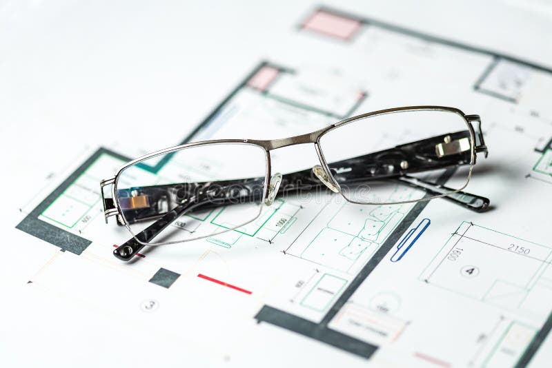Elegant Glasses on a Schematic Plan for the Reconstruction of the Room ...