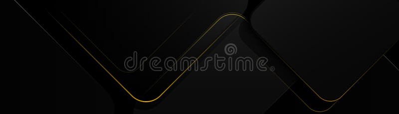 Elegant Gloss Black Rounded Square Abstract Background with Reflection ...