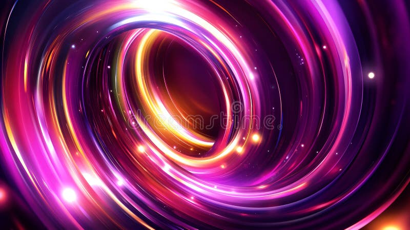Elegant Glowing Abstract Ring Background for Design Projects Stock ...