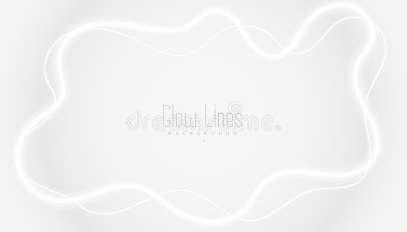 Elegant Glowing LED Beam Light in Fluid Design Stock Illustration ...