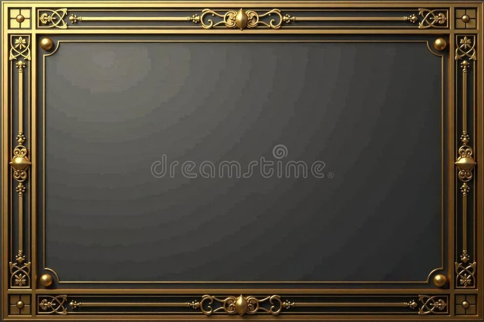 Elegant Gold Art Deco Frames, Geometric Patterns, Modern Design, Luxury ...