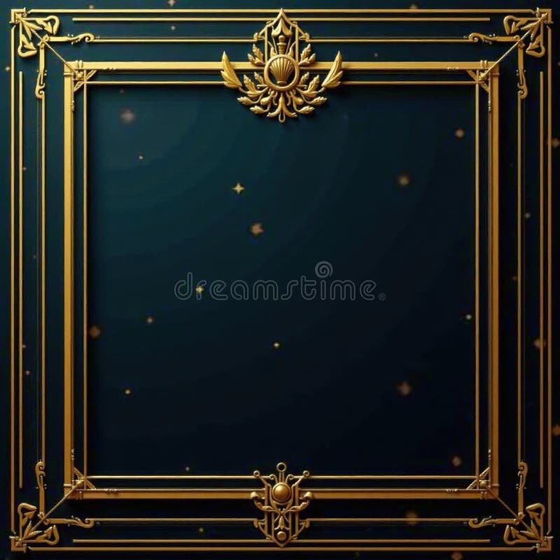 Art Deco Frames Minimalist Collection. Elegant Luxury Borders and ...