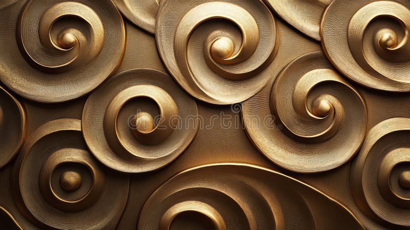 Elegant Gold Background, Seamless Swirling Pattern, Luxury Texture for ...