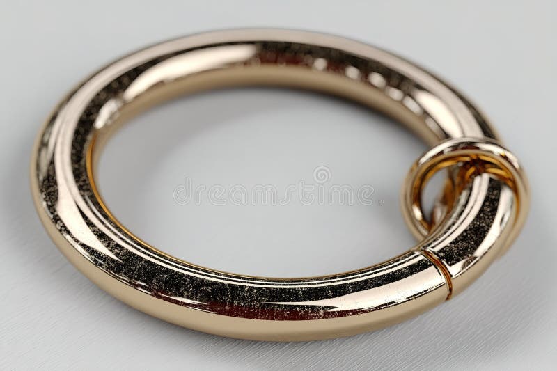 Elegant Gold Circular Ring Featuring a Twisted Design Highlighted on a ...