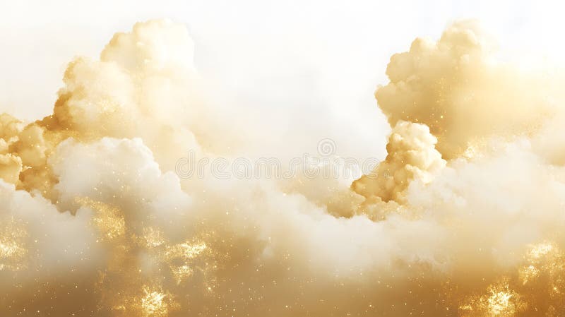 Elegant Gold Cloud Background Design for Modern Aesthetics Stock ...