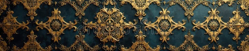 Elegant Gold Filigree Pattern on Vintage Paper Texture, Scroll, Card ...