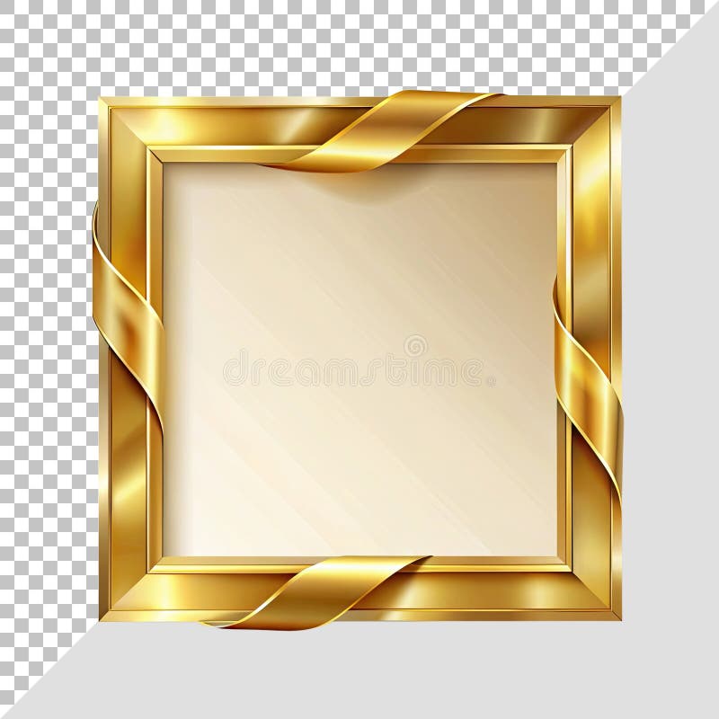 Elegant Gold Frame with Ribbon Luxury Award Certificate Design Template ...