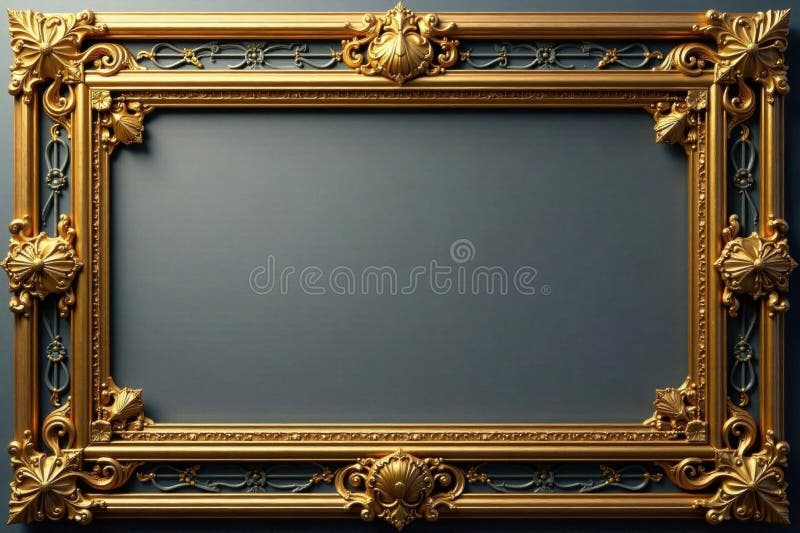 Elegant Gold Geometric Frame, Intricate Lines , Vector, Classy, Pattern ...