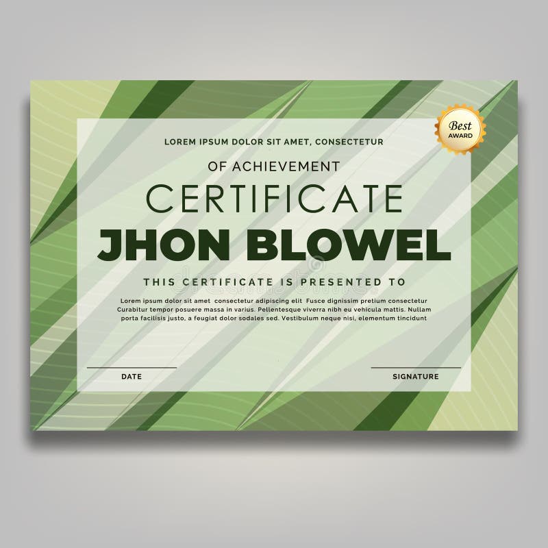 ? Elegant Gold Luxury Certificate of Achievement Template Stock Vector ...