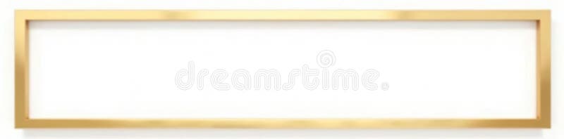 Elegant Gold Rectangle Frame Isolated on White , Stylish, Art Deco ...