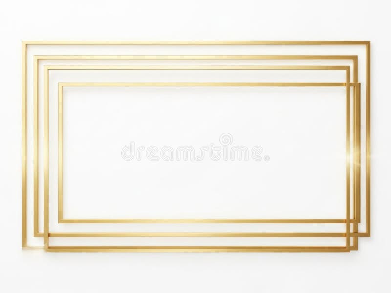 Multiple Overlapping Gold Borders Stock Illustrations – 3 Multiple ...