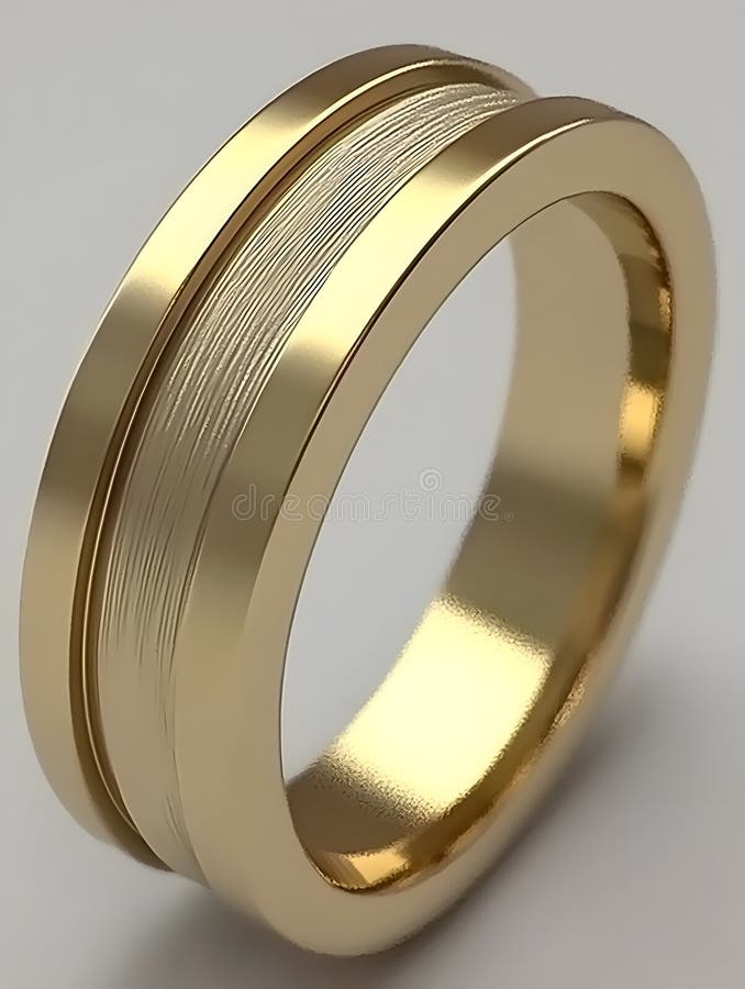 Elegant Gold Ring with Unique Design Features Stock Photo - Image of ...