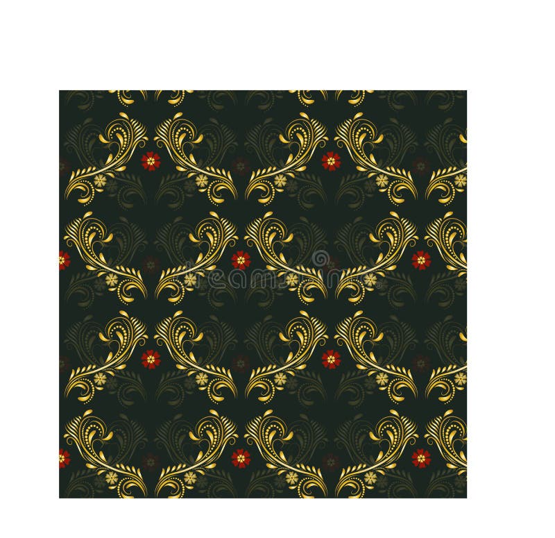 Elegant Gold Seamless Vector Pattern. Stock Vector - Illustration of ...