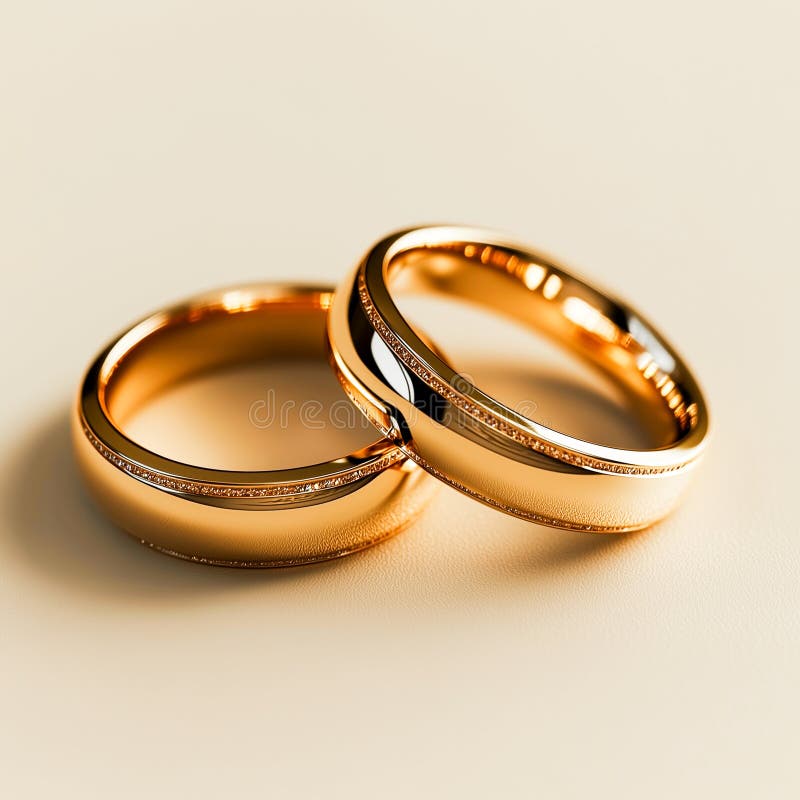 Elegant Gold Wedding Rings Symbolizing Eternal Love and Commitment ...