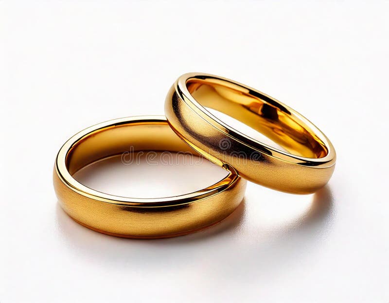 Elegant Gold Wedding Rings Symbolizing Love and Commitment between ...