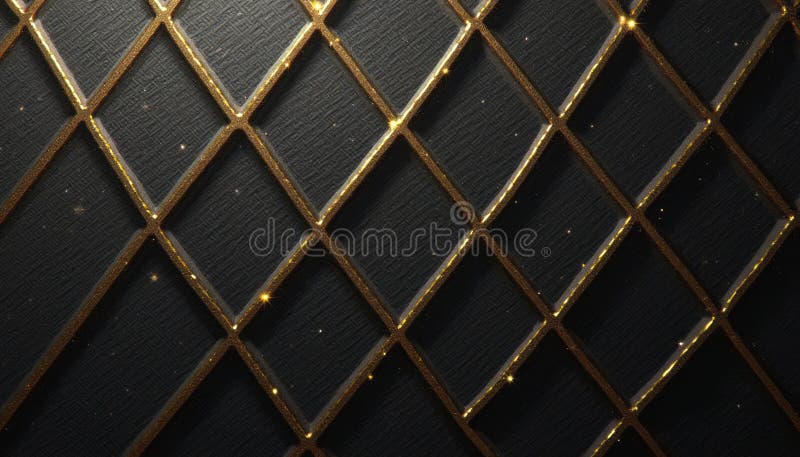 Elegant Golden Lattice Pattern on a Dark Background Stock Photo - Image ...